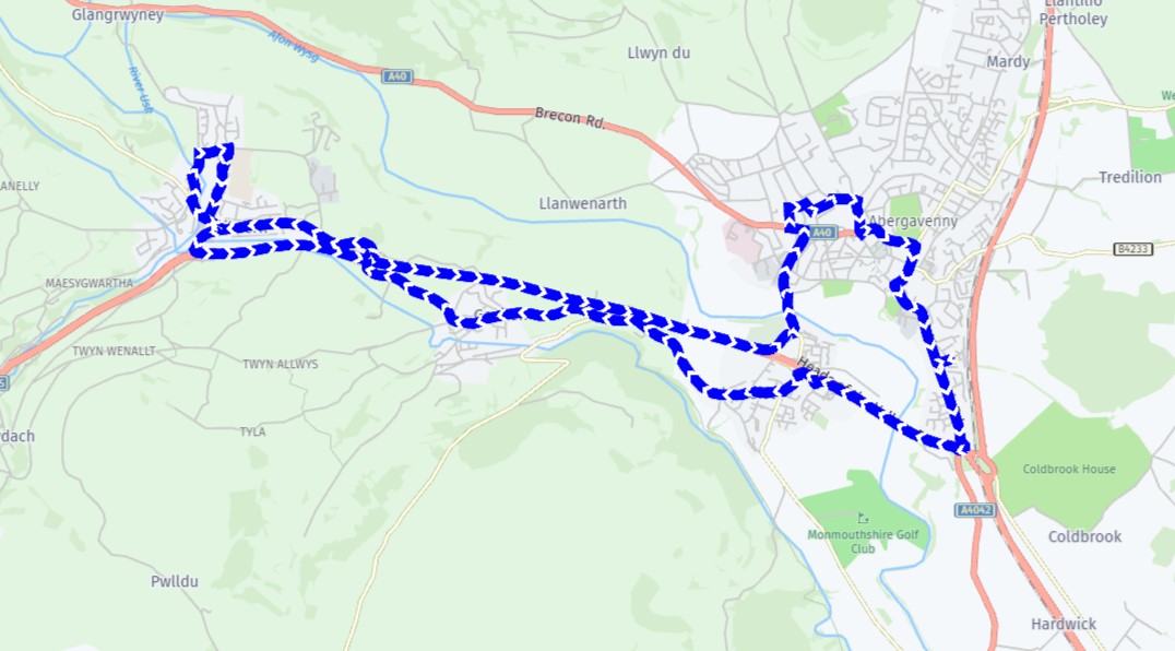 DTC Abergavenny – Exam Routes