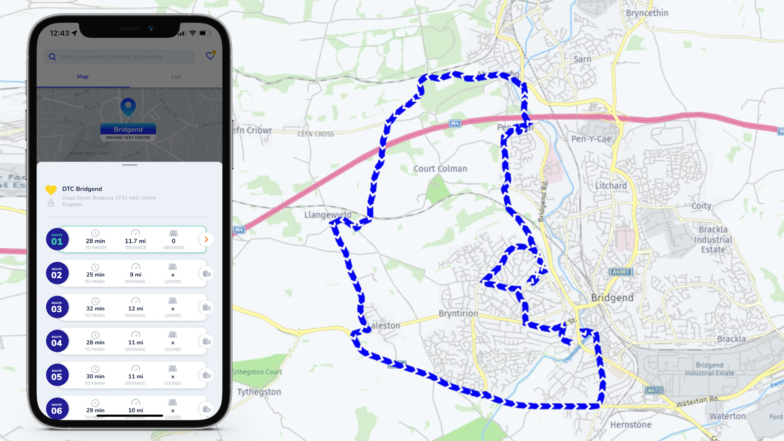 DTC BRIDGEND – Drive confidently by practising DVSA routes in Bridgend ...
